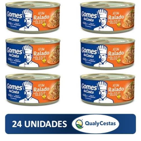 Atum Ralado em Óleo Gomes da Costa 170g (CAIXA COM 24 UNIDADES ...