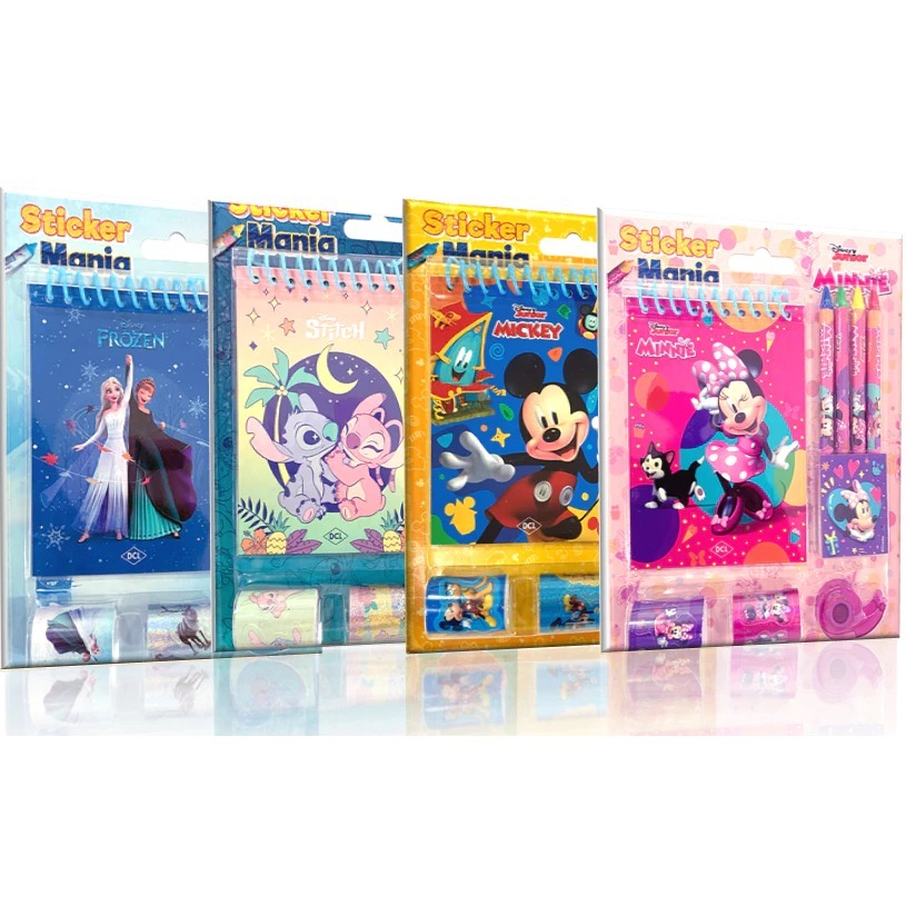 Kit Infantil Papelaria Personagens da Disney Livro de colorir + Giz de ...