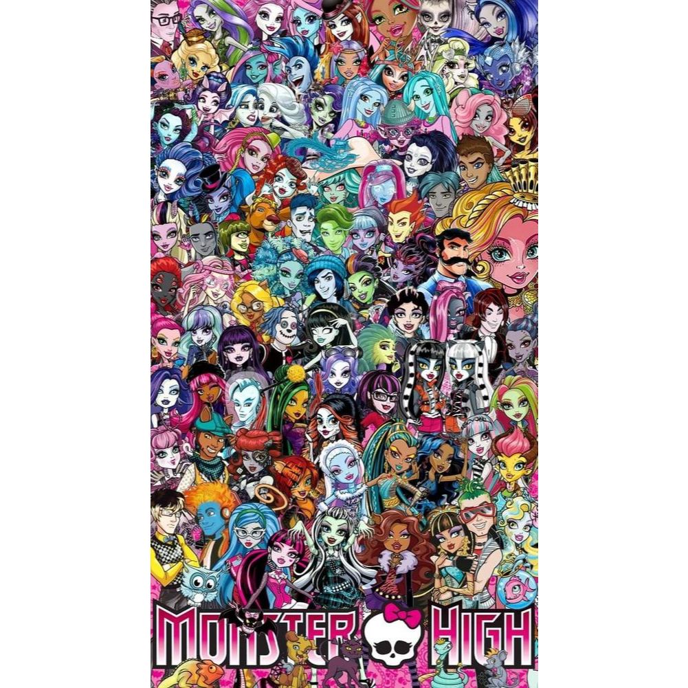 Painel de Festa em Lona 2x2m Personalizado em Lona Fosca - Tema Monster ...