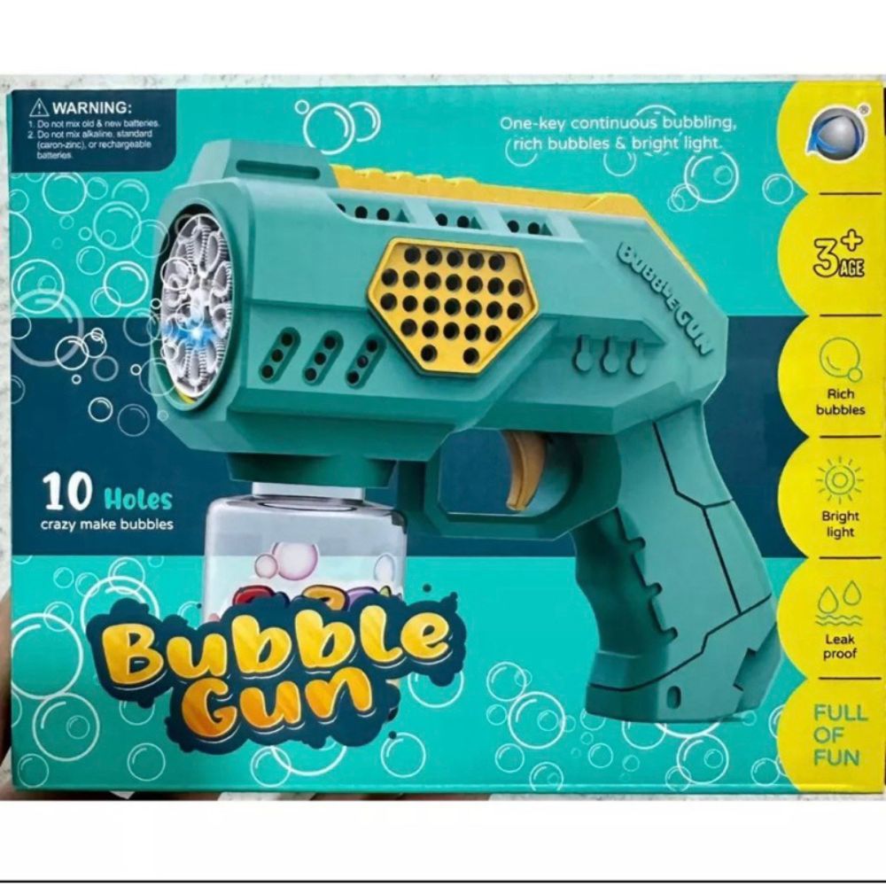 Máquina De Bolhas de Sabão 10 Furos Bubble Gum | Shopee Brasil