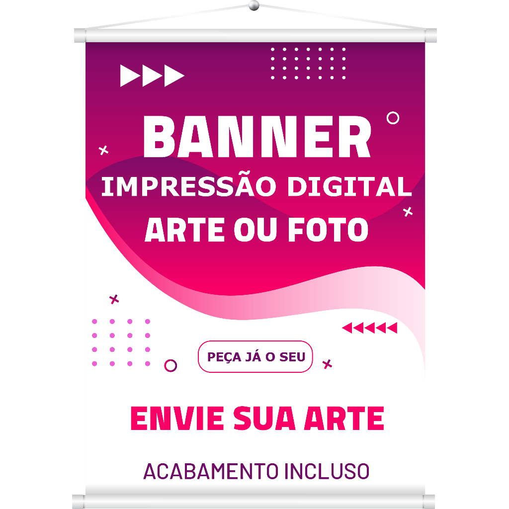 Banner Personalizado Completo Medida De 70x20 | Shopee Brasil