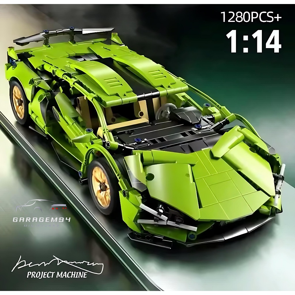 Blocos de Montar Lego Lamborghini Sían 1280pcs 1:14 Com Manual de ...