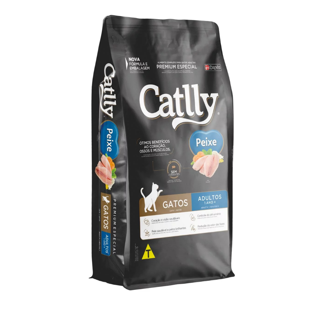 Ração para Gatos Catlly Peixe 10,1kg | Shopee Brasil