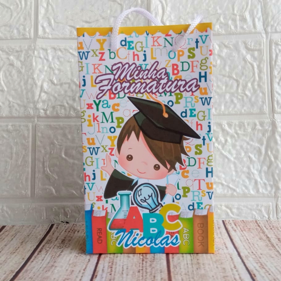 Sacolinha Surpresa Personalizada Festa Formatura ABC PEGUE E MONTE ...