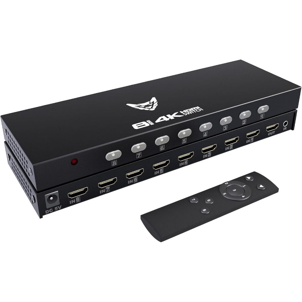 Video Switcher Hdmi 8x1 Hd 4k801 4k | Shopee Brasil