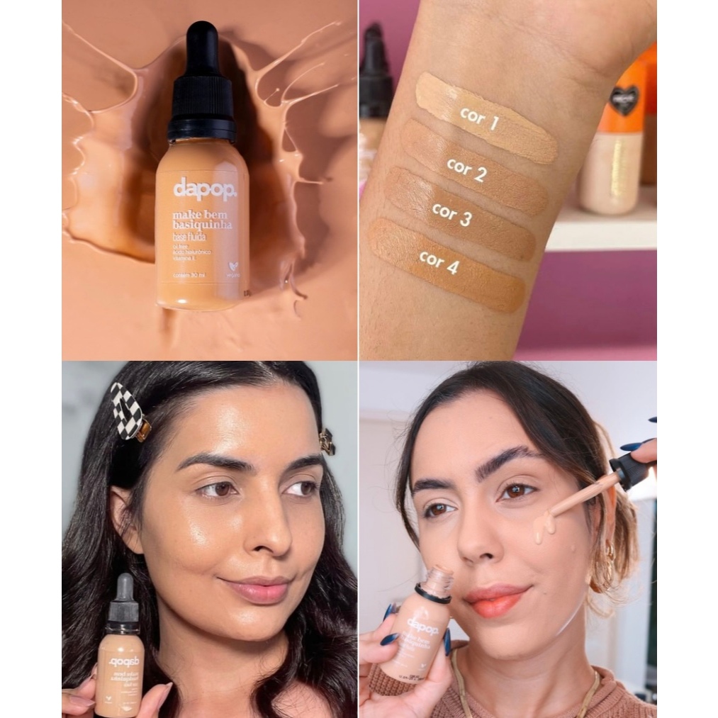 Base Fluída Vegano Make Bem Basiquinha - Dapop | Shopee Brasil