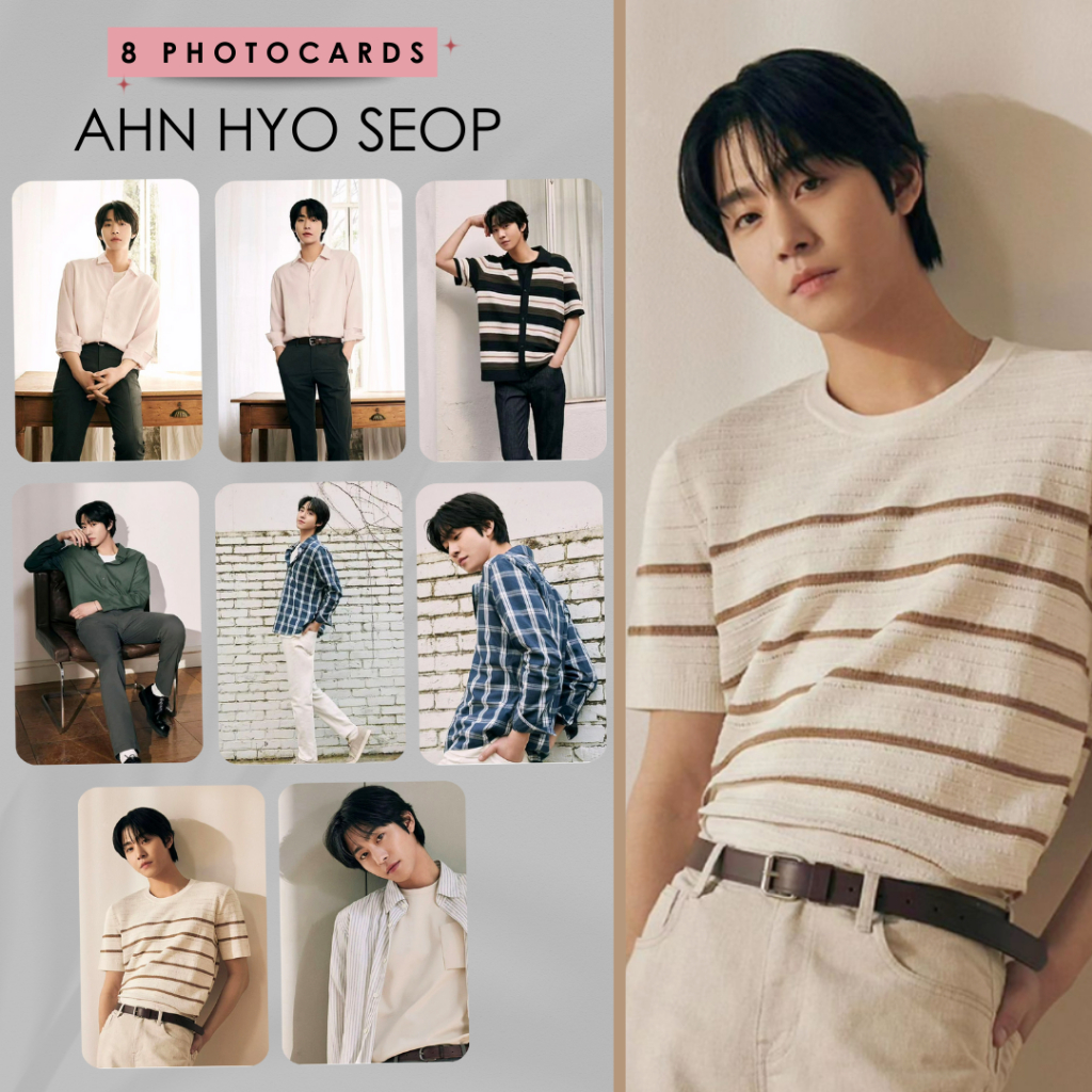OPPA AHN HYO SEOP - 8 CARDS | Shopee Brasil