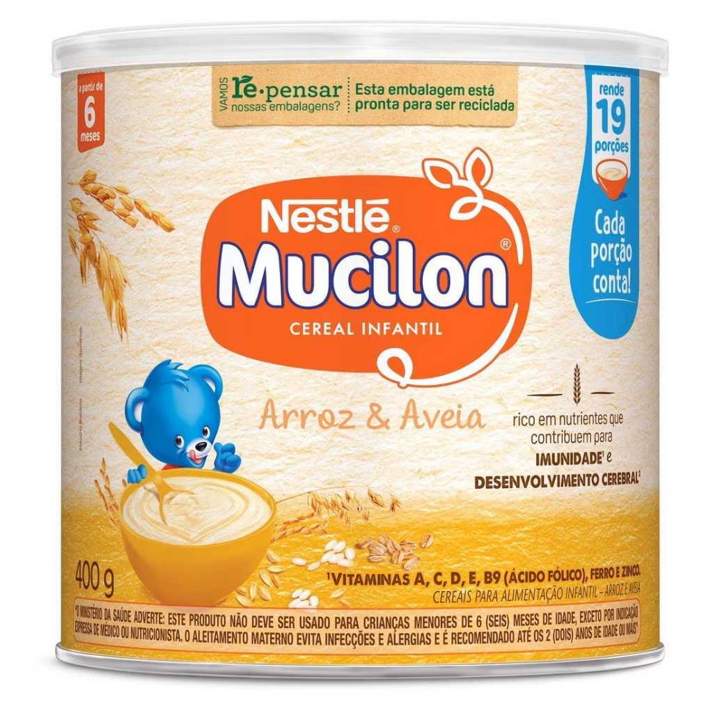Mucilon Nestlé Lata 1 unidade | Shopee Brasil