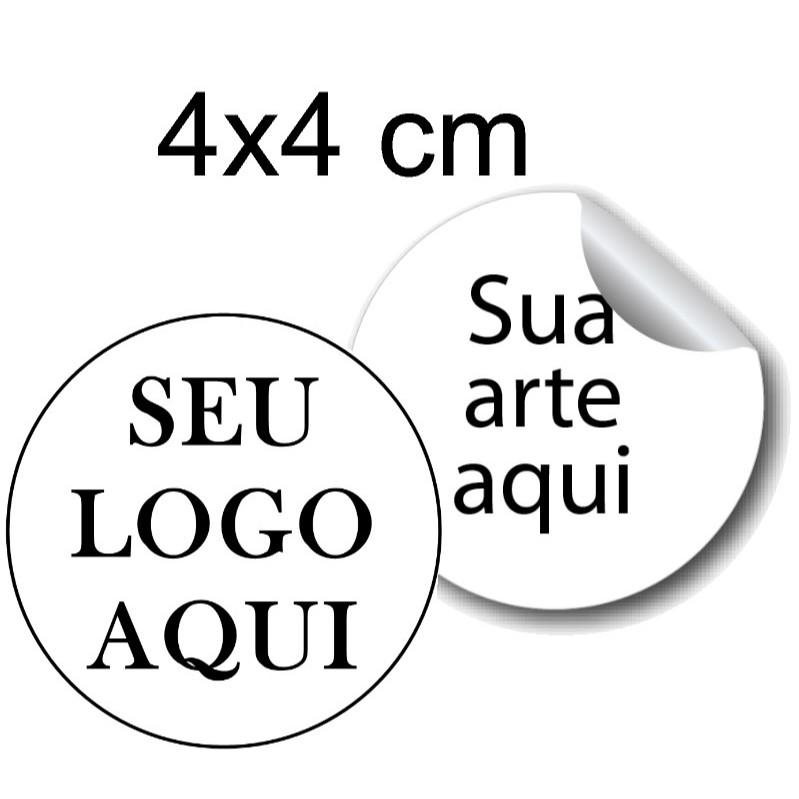 102 Adesivos Personalizados 4x4 cm - Seu logo - Sua arte- Redondo-Corte Eletrônico-Rótulos-Chá ...