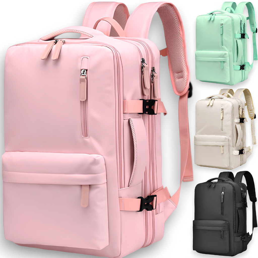 Mochila de Viagem Grande Masculina e Feminina Impermeável Reforçada ...