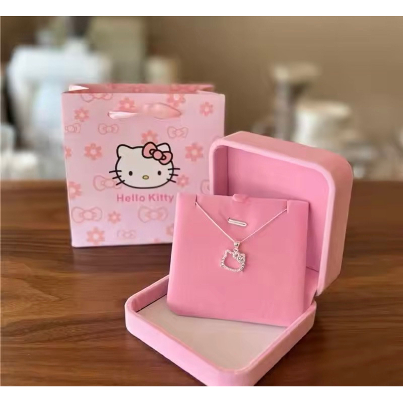 Colar Hello Kitty formato rosto da hello kitty Sanrio colar corrente ...