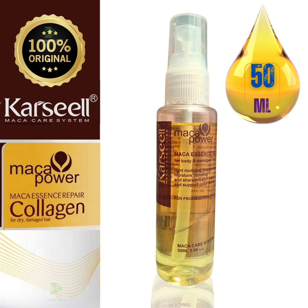 Óleo Karseell Maca Essence Original 50ml | Shopee Brasil