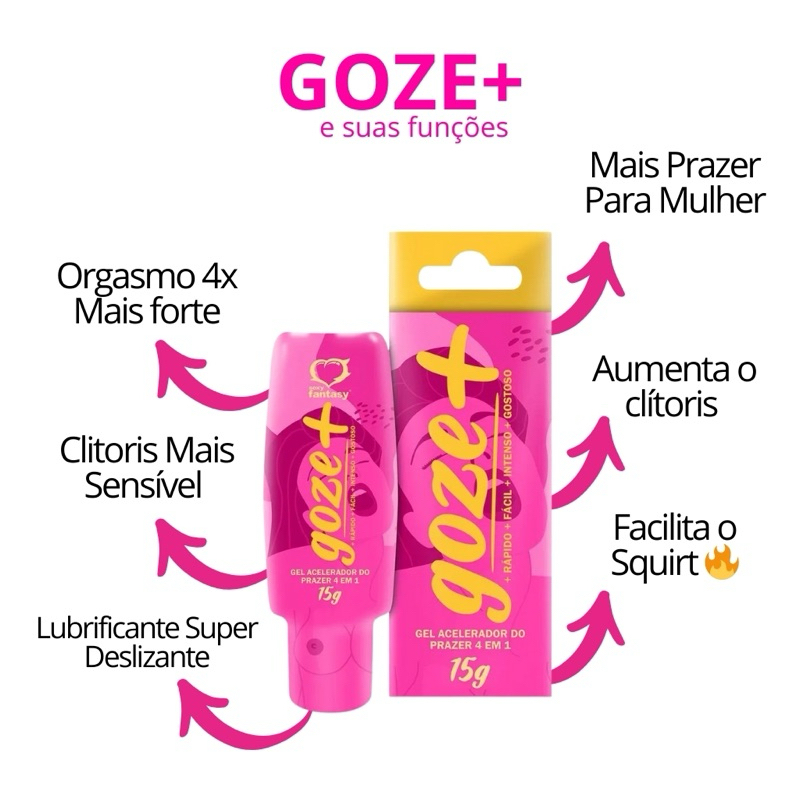 Acelerador de Prazer Feminino Goze Mais 4 em 1 - Gel Excitante 15g - Sexy Fantasy | Sex Shop ...