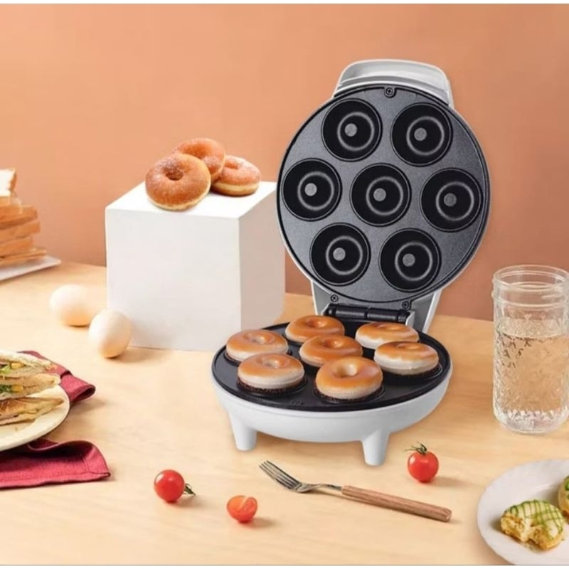Máquina de Fazer Donuts Rosquinhas Confeitaria Culinária 7 Furos Donut MAKER/ Voltagem 110v ...