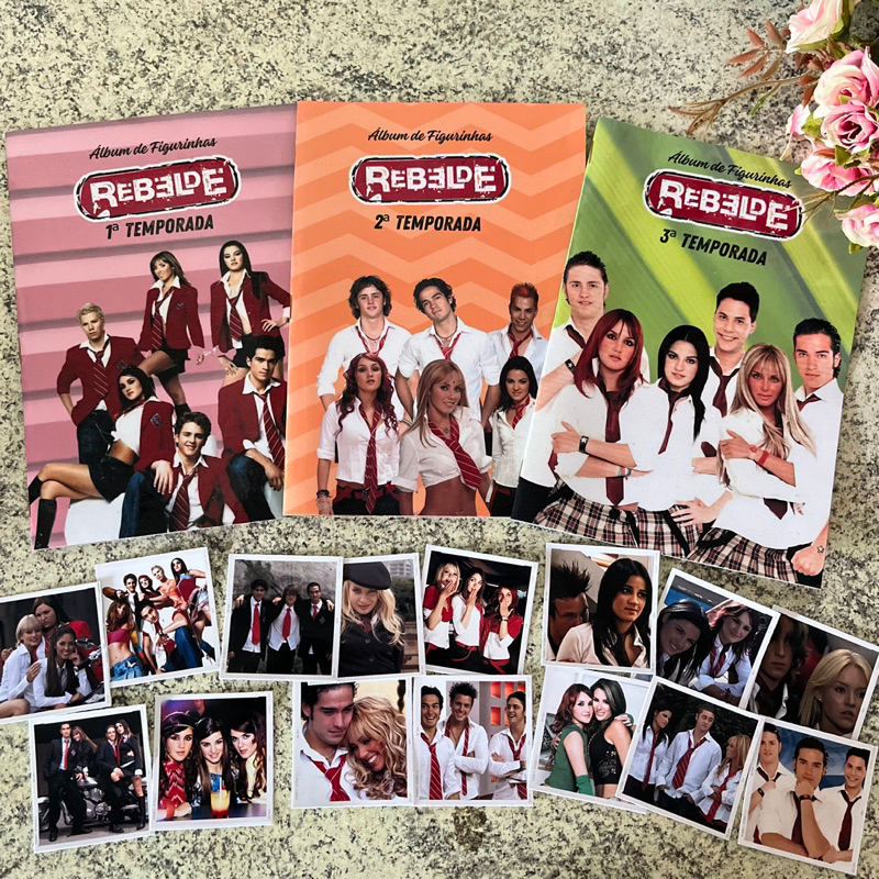 Álbum de Figurinhas Novela Rebelde Mexicano 3 Temporadas (avulso ...