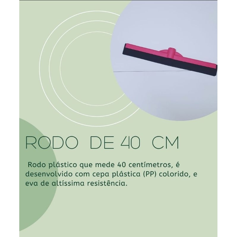 12 Rodos Plástico 40 Cm S/ Cabo Atacado | Shopee Brasil