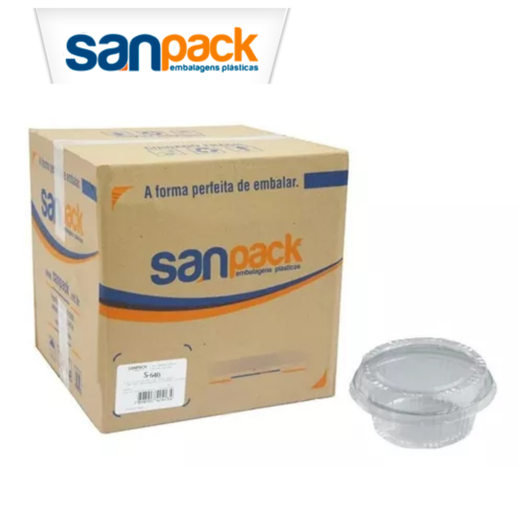 Embalagem redondo para Doce Sanpack S640 200 Unidades | Shopee Brasil