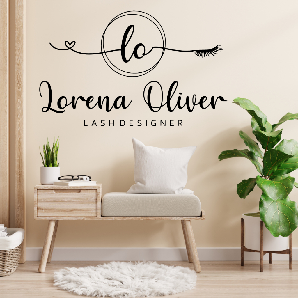 Adesivo Personalizado Lash Designer Decoração Exclusiva Para Estúdios