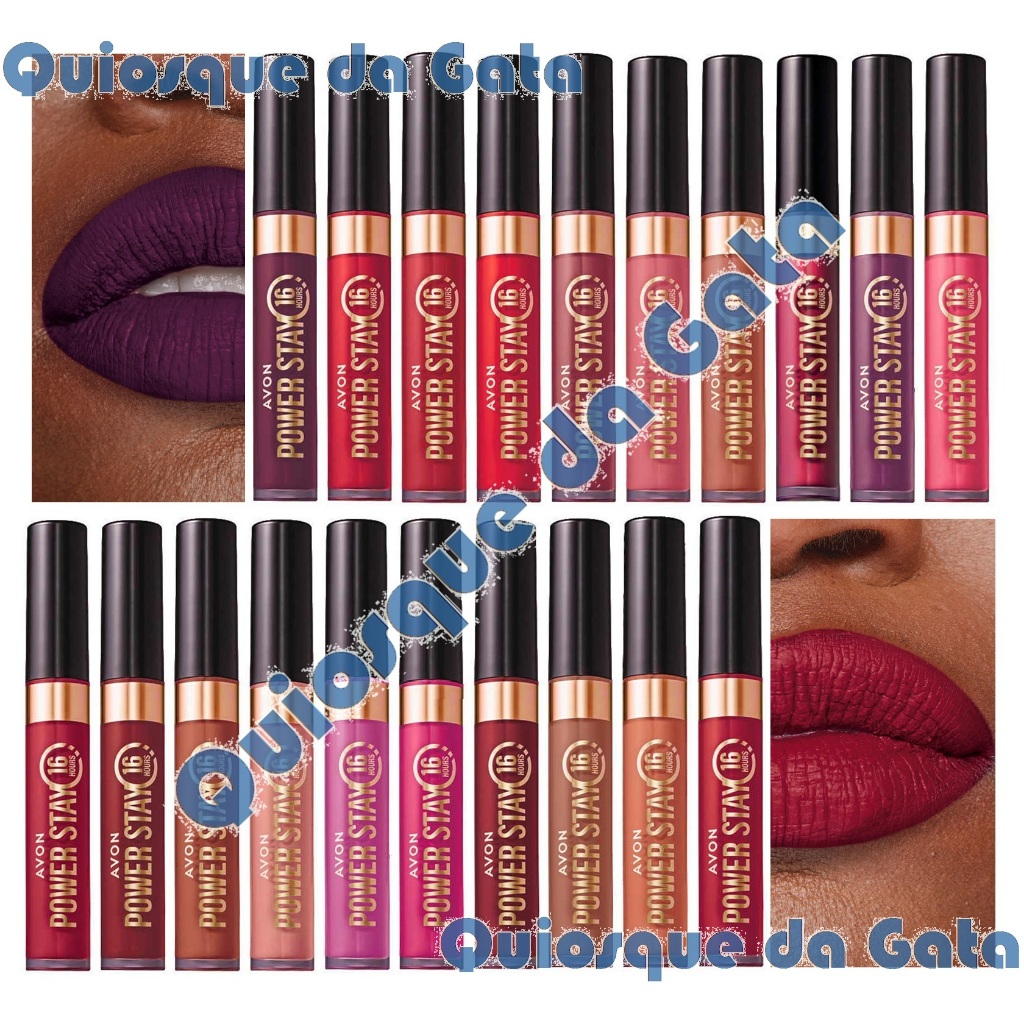 Batom Líquido Avon Power Stay 6ml - Cores Diversas | Shopee Brasil