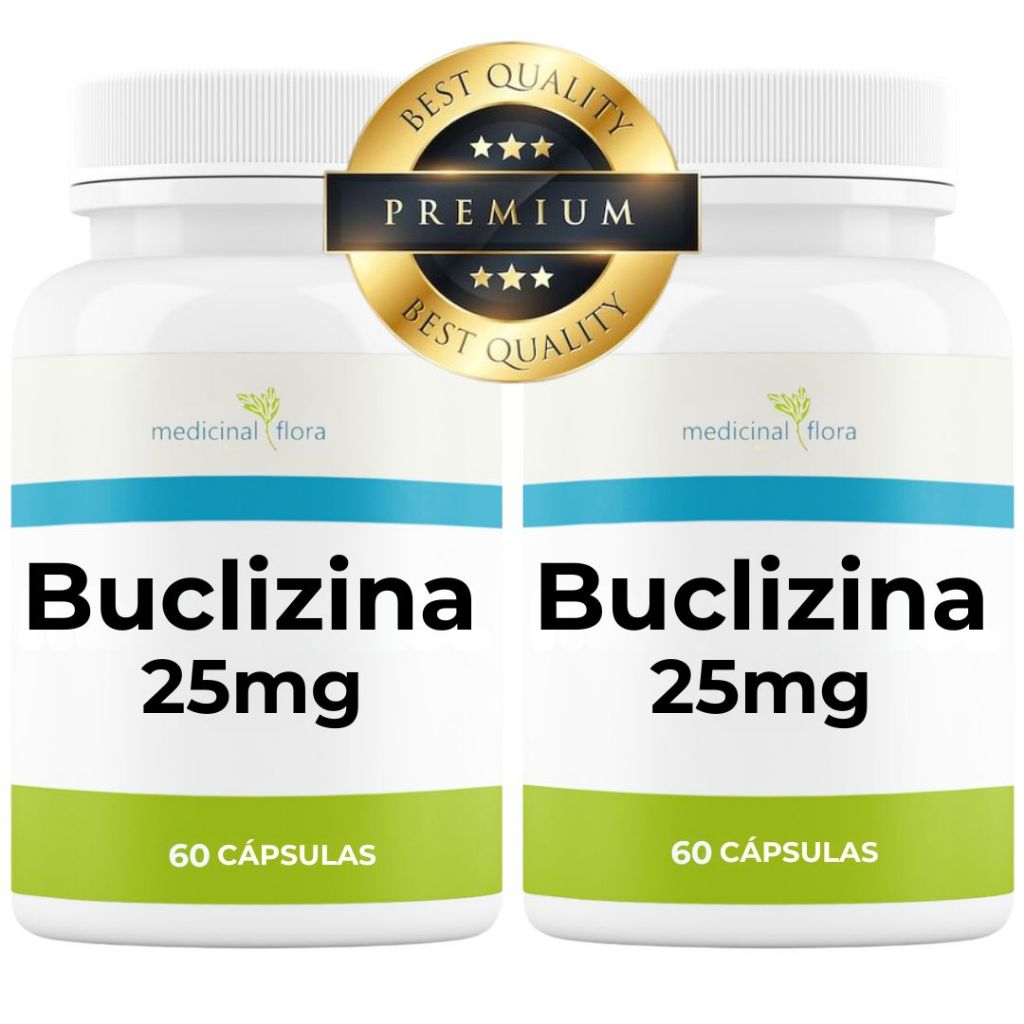Kit 2 Potes Buclizina 25mg 60 Cápsula - Ganho de Peso | Shopee Brasil
