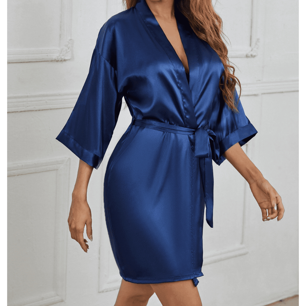 Robe Americano de Cetim com Lycra - Modelagem Exclusiva 2025 | Shopee ...