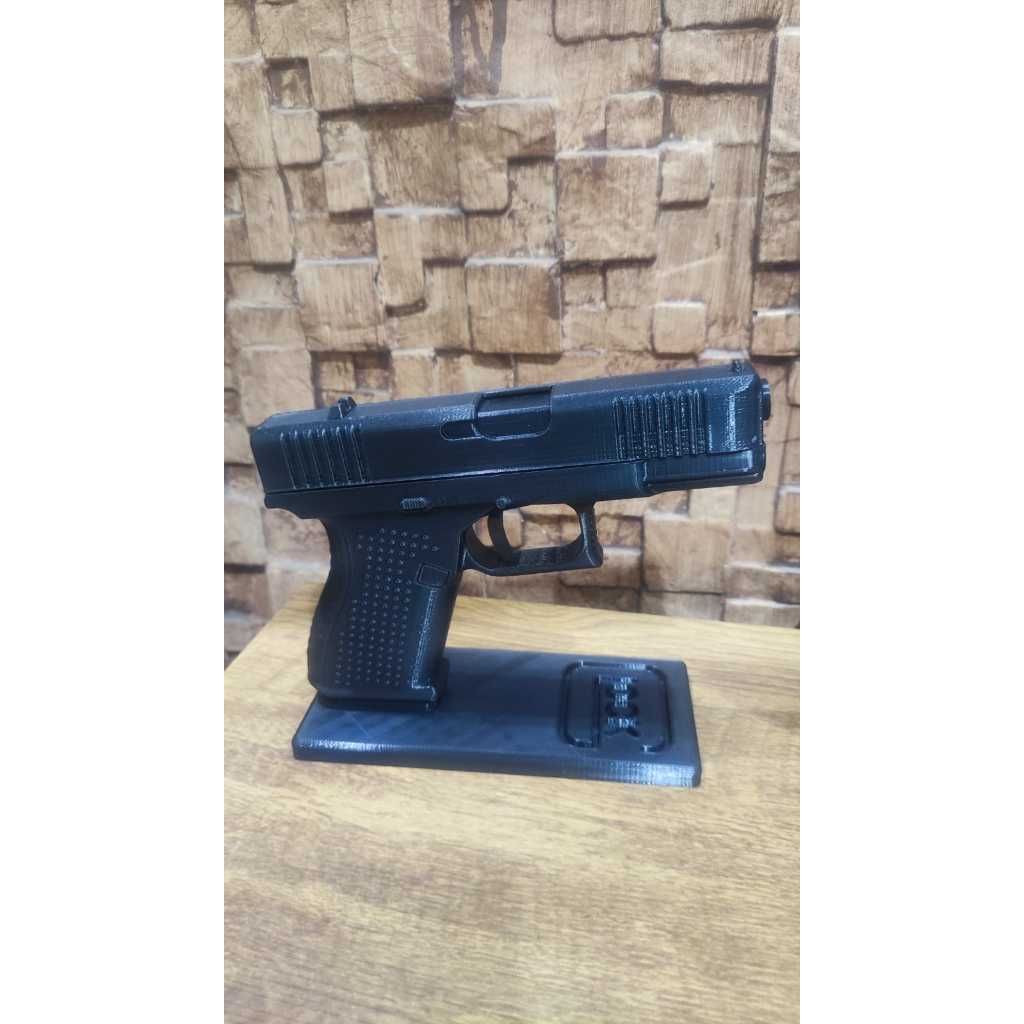 Glock Decorativa com gatilho e ferrolho funcionais | Shopee Brasil