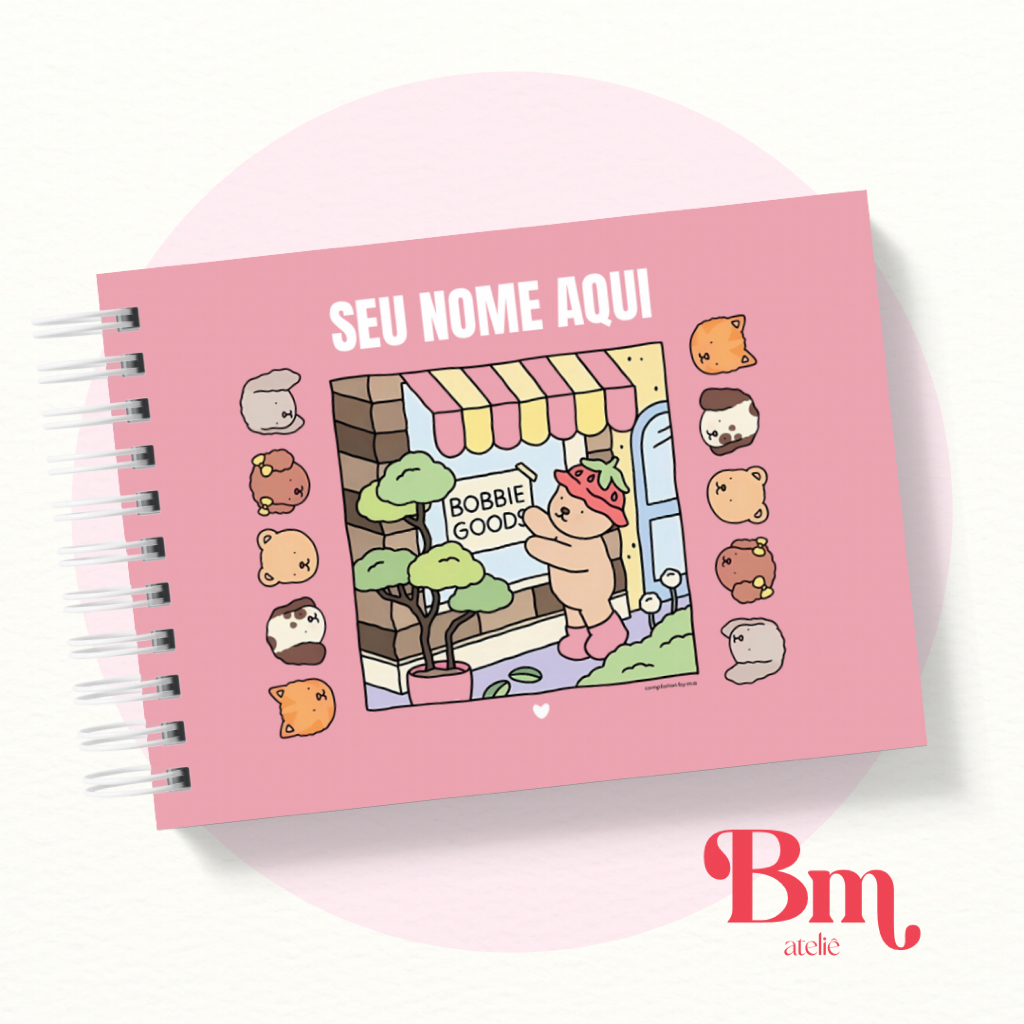 Livro Bobbie Goods para colorir A5, 50 folhas grossa e capa dura ...