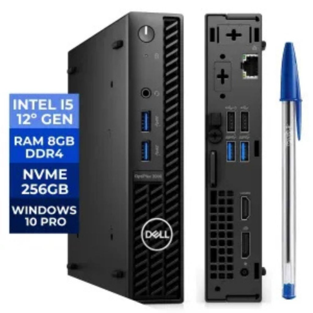 Desktop OptiPlex 3000 Micro 12th Gen Intel Core I5-12500T | NVME 256GB ...