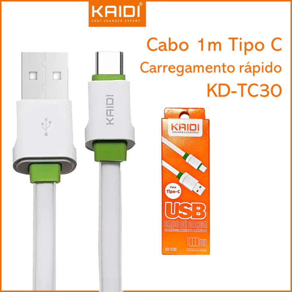 Cabo para Celular de Carga e Dados Cabo Rápido USB para Tipo C 1m ...