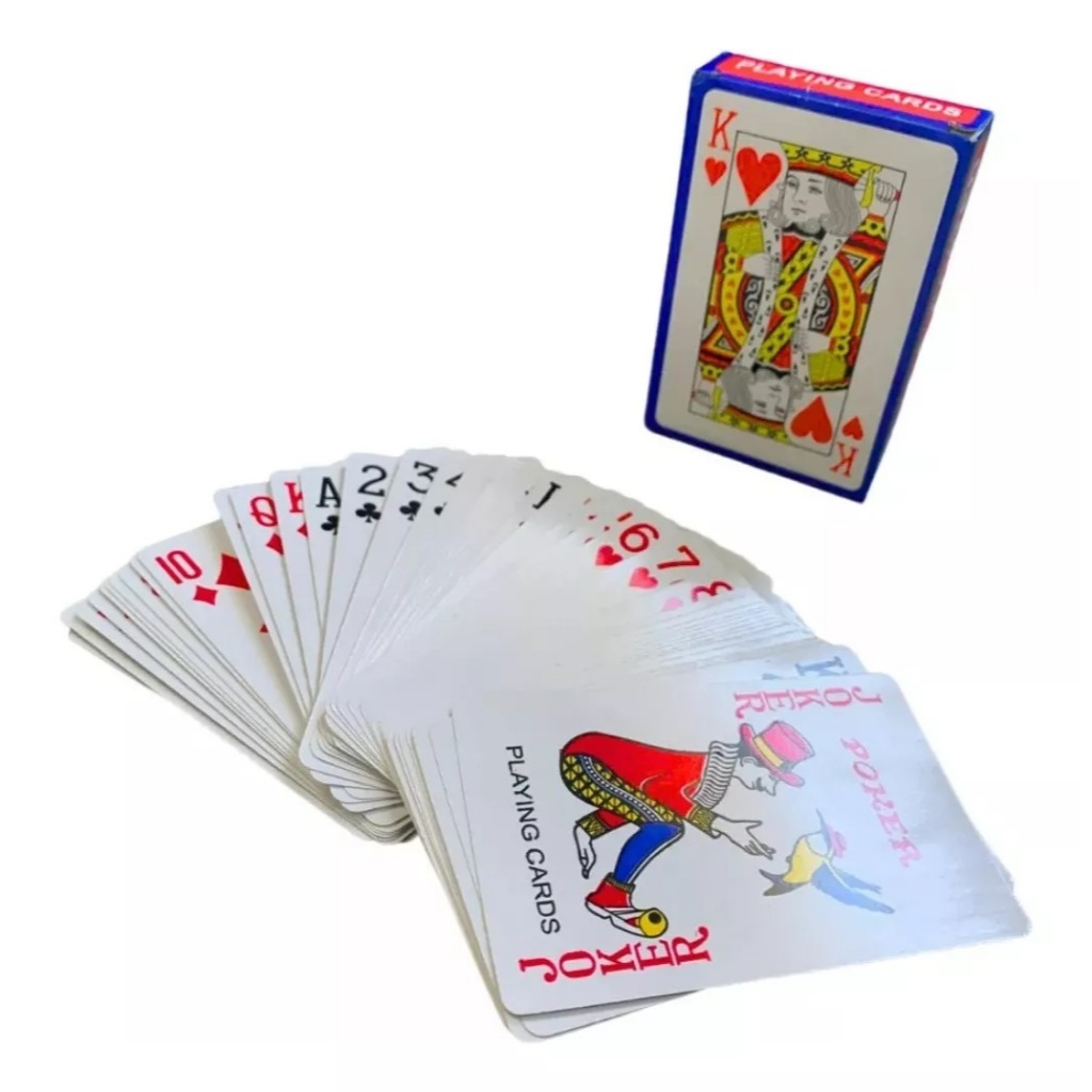 Baralho Jogo Cartas Classico Simples Poker Truco Tradicional 54 Cartas ...