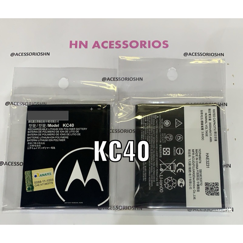 Bateria Para Moto E6 Plus Xt2025 Kc40 Envio Já | Shopee Brasil