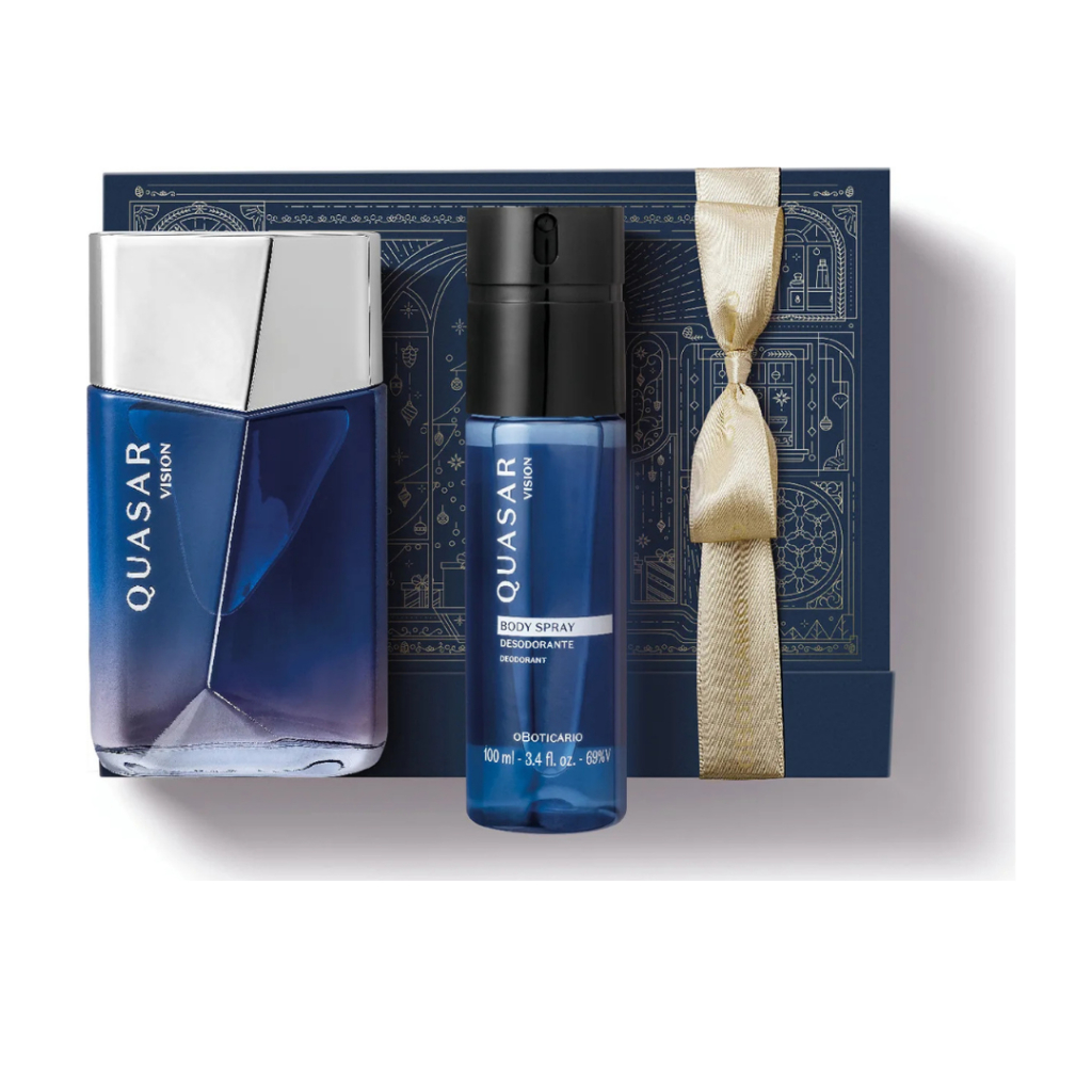 BOTICARIO perfume masculino Quasar Vision ORIGINAL(2 itens) | Shopee Brasil