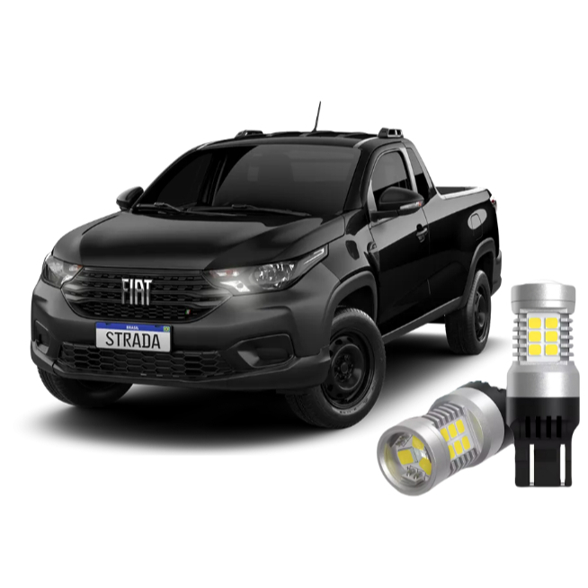 Lampada Led Drl Luz Diurna T20 Nova Fiat Strada que Não acusa Erro no ...