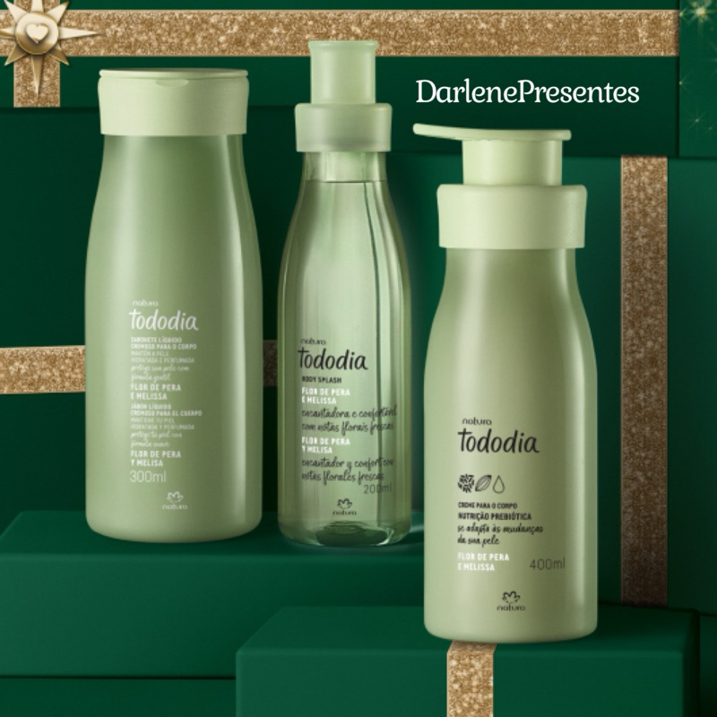 Kit Tododia Melissa e Flor de Pera Natura - Lançamento | Shopee Brasil