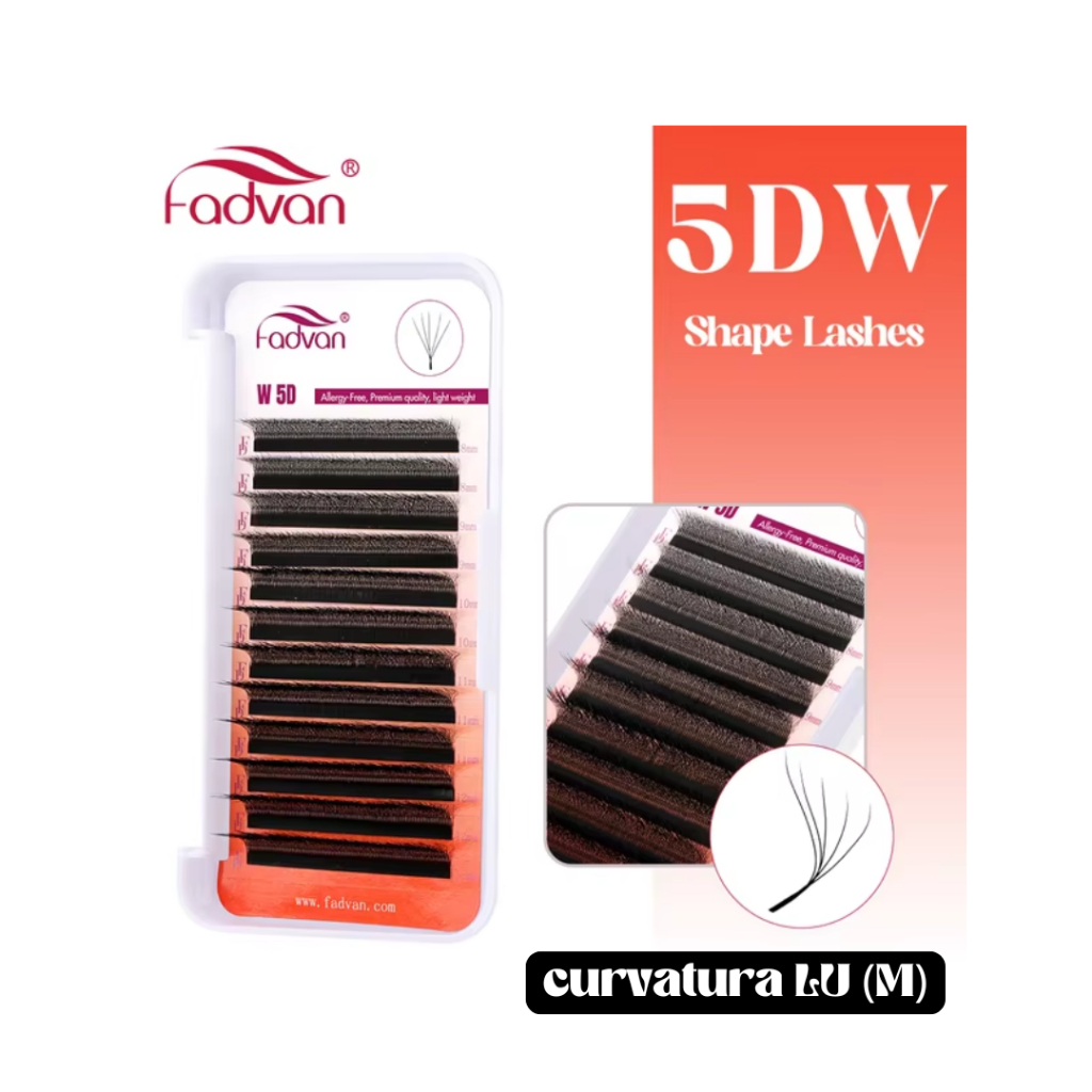 Cílios Fadvan 5d W Curvatura M Efeito Delineado Fox Eyes | Shopee Brasil