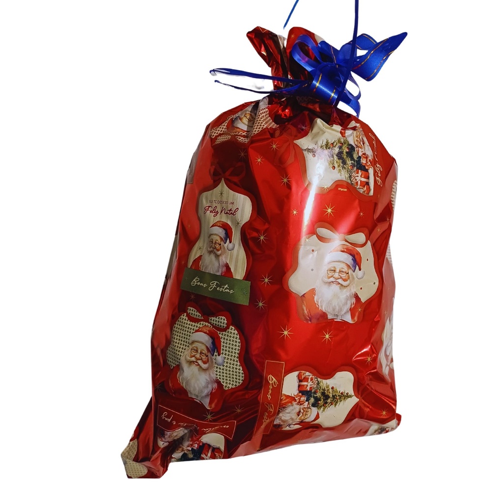 Sacos para Presente Festa Sortidos 30x44 cm 10 Unidades + Laços ...