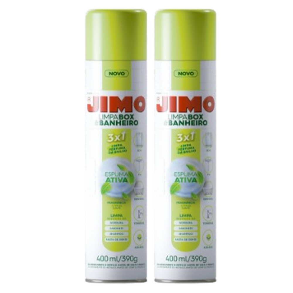 2 Jimo Limpa Box Banheira Pia Rejuntes Torneiras 2x400ml | Shopee Brasil