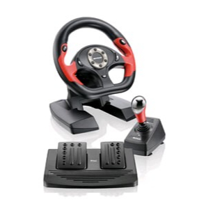 Volante Multilaser Ps3 Ps2 Pc Pedal Cambio. | Shopee Brasil