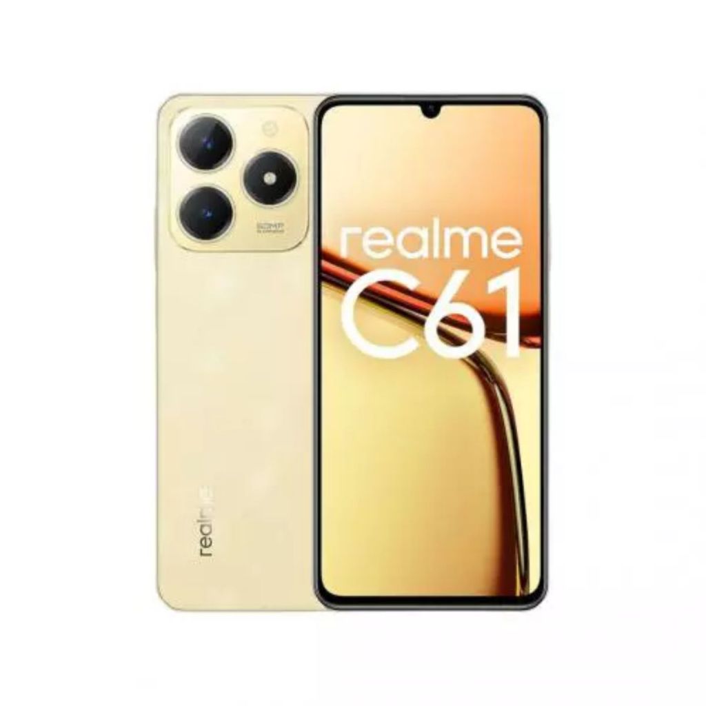 Celular Realme C61 4ram 128gb COM NFC COR SPARKIE GOLD | Shopee Brasil