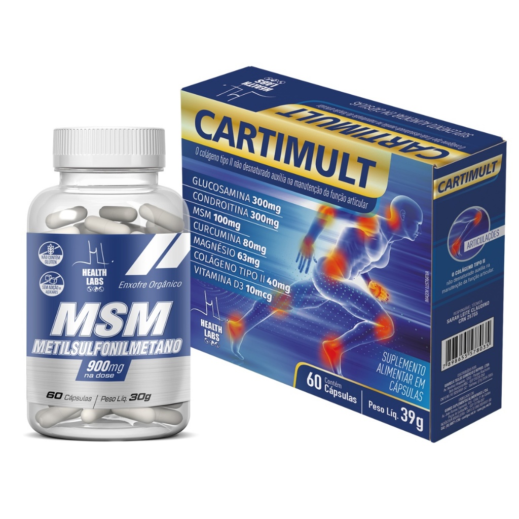 Kit Msm 60 Cápsulas 620mg + Cartimult 60 cápsulas - Health Labs ...