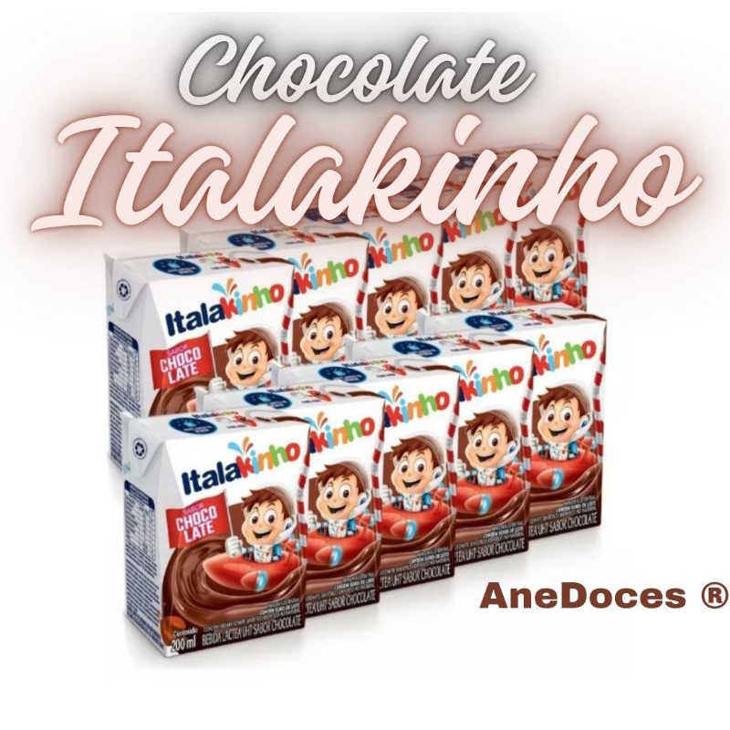 Bebida Láctea Achocolatado Italakinho 200ml | Shopee Brasil