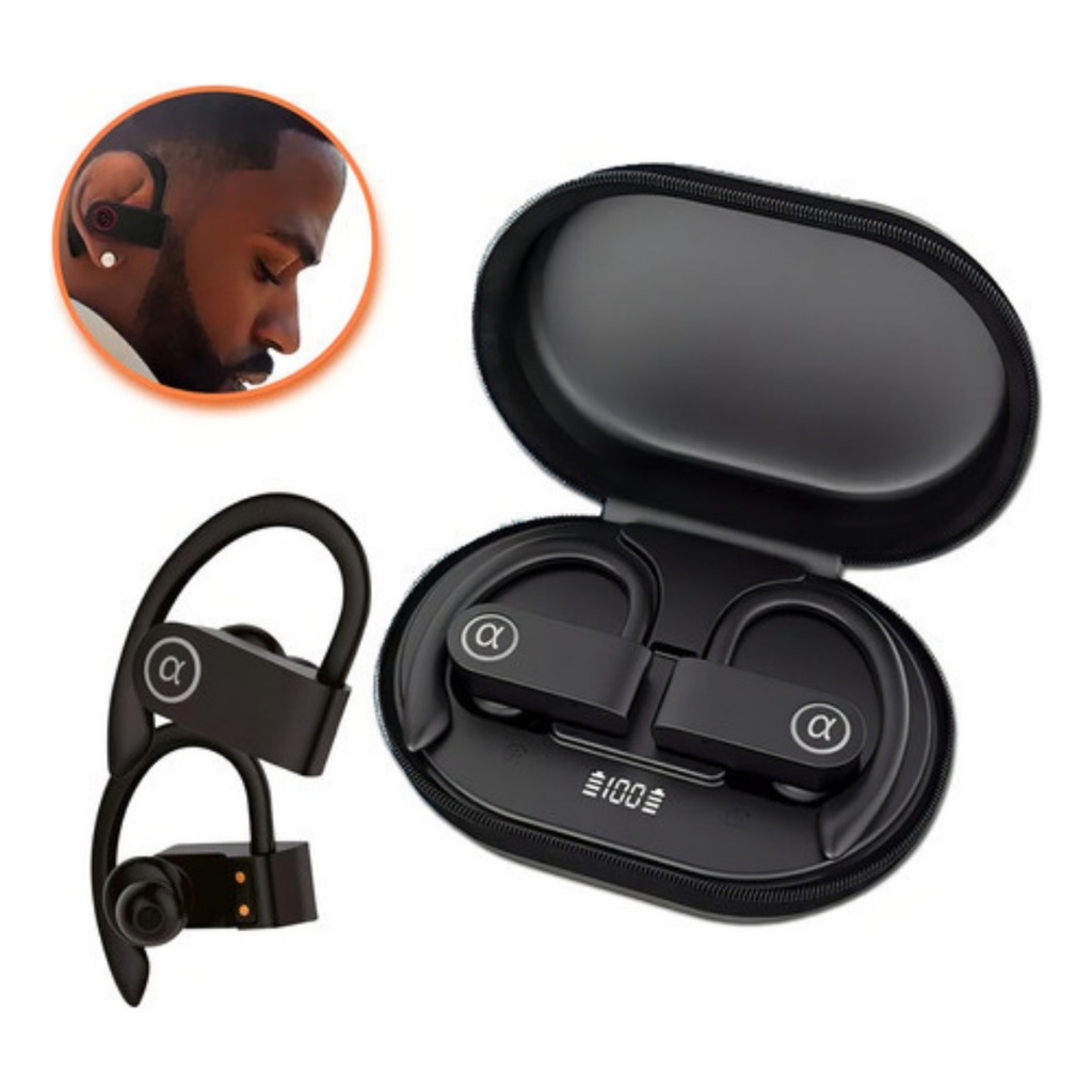 Fone De Ouvido Gancho Tws Bluetooth Esporte Corrida Ciclismo | Shopee ...