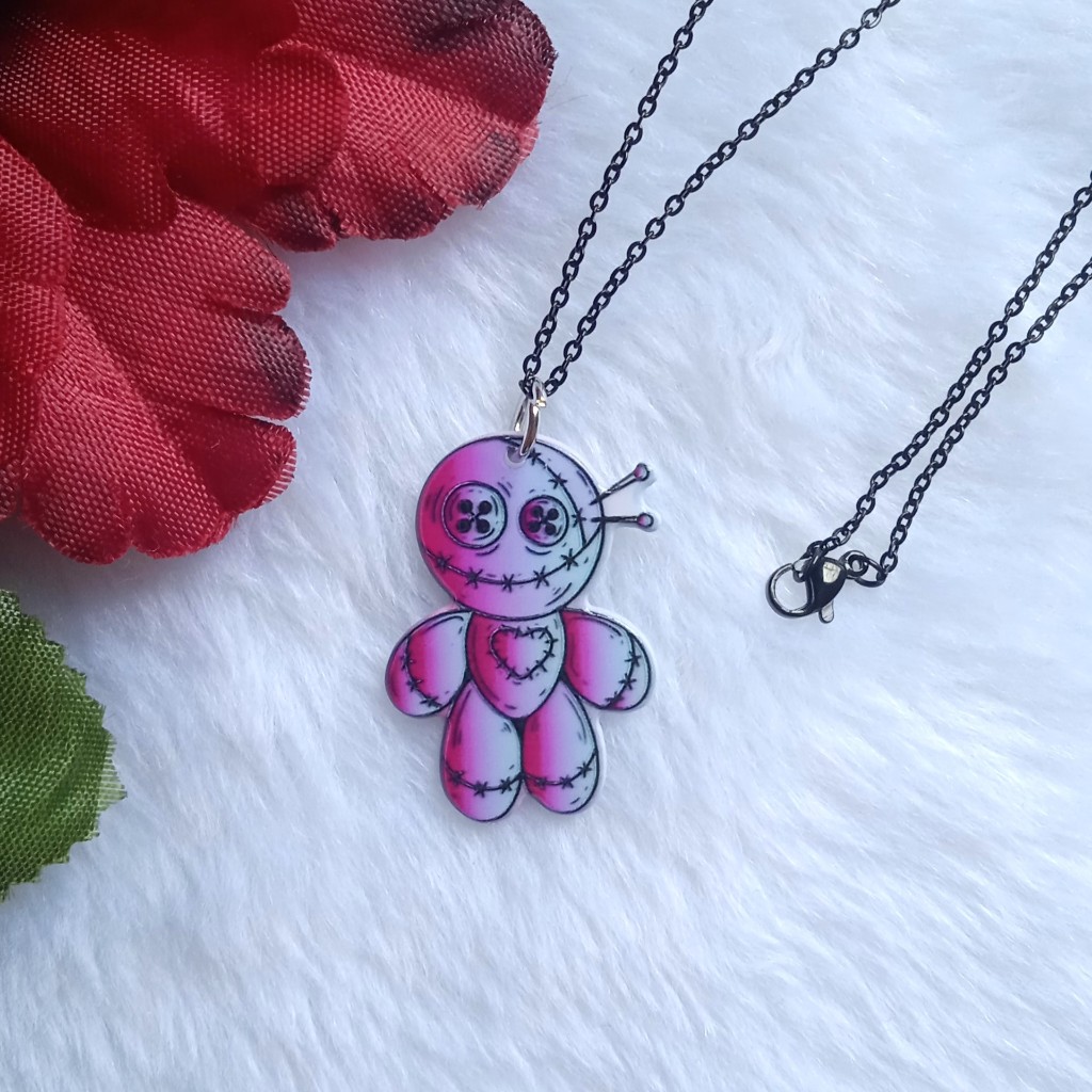 Colar Boneco Voodoo (Glam, Witch, Witchcraft, Aesthetic, Goth) | Shopee ...
