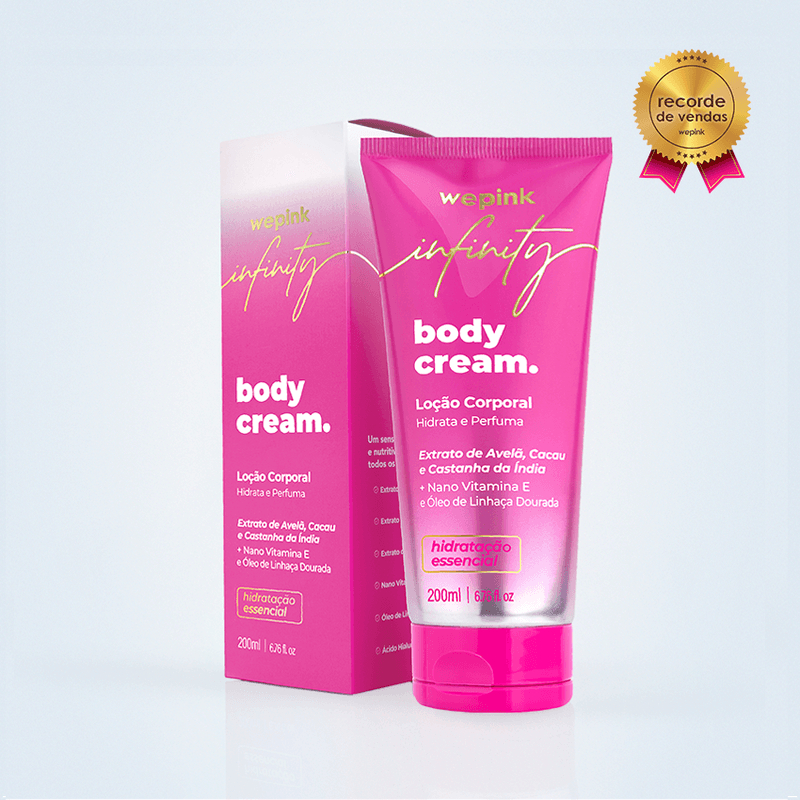 Body Cream Infinity Desodorante Hidratante 200ml - Wepink | Shopee Brasil