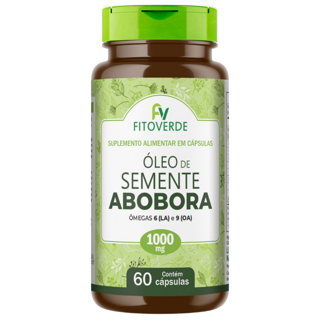 Óleo de Semente de Abobora com Ômega 3 9 - 60 Cápsulas 1000mg Fito ...