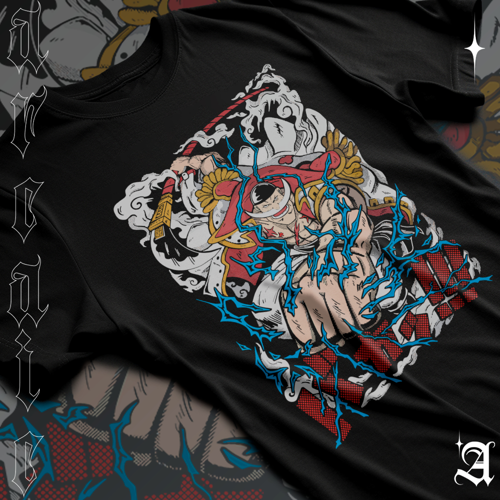 Camiseta Basica Algodao Barba Branca One Piece Edward Newgate O Homem ...