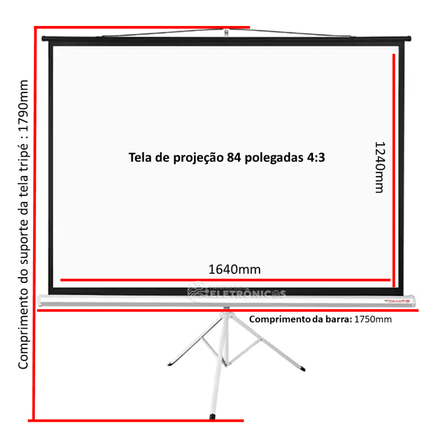 Telão de Projeção Dobravel 150 Polegadas Estilo Cinema | Shopee Brasil
