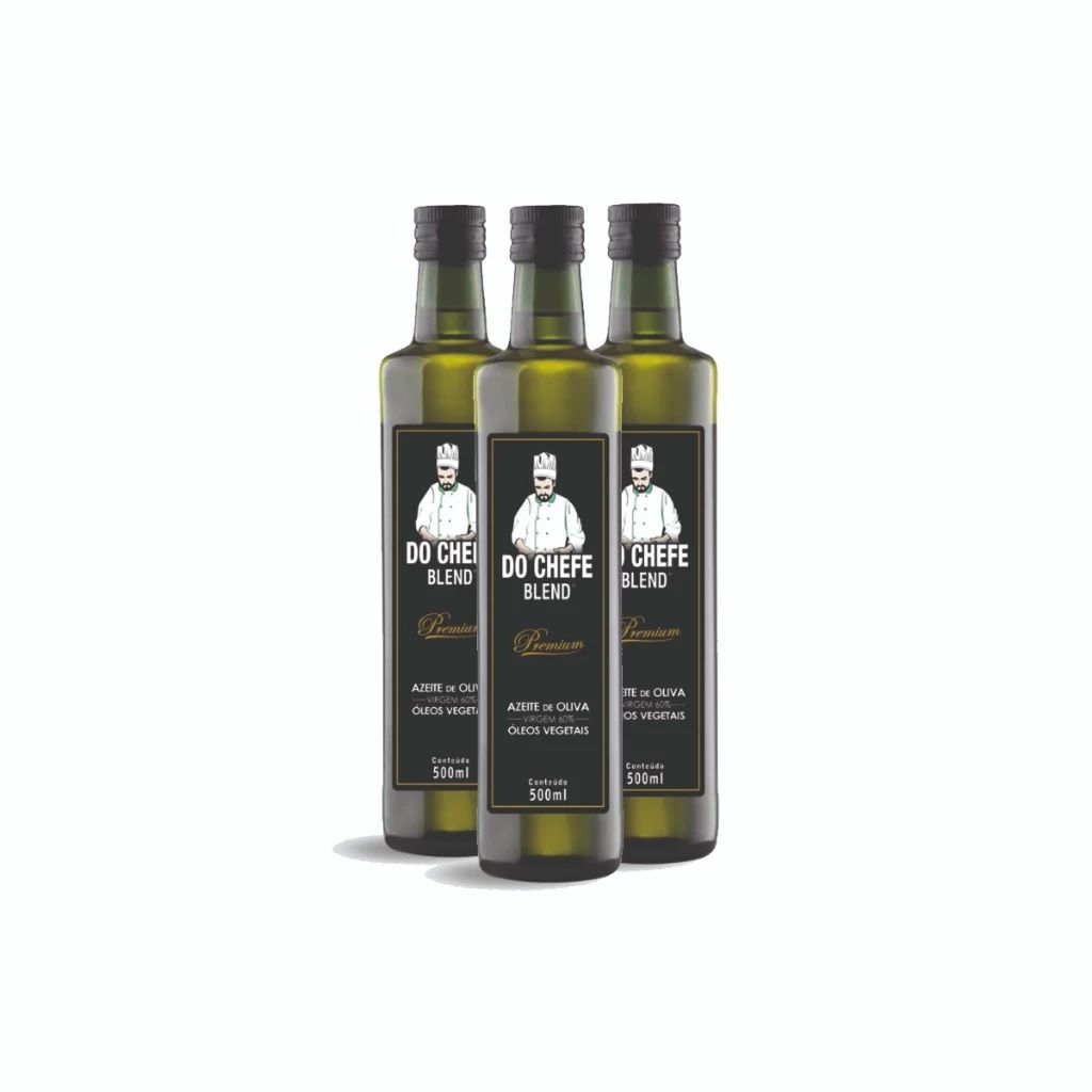 KIT 3 BLEND AZEITE DE OLIVA DO CHEFE 500ML | Shopee Brasil