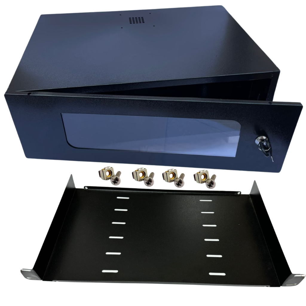 Mini Rack 3u 350mm 19'' Econômico + Bandeja Frontal 250mm | Shopee Brasil