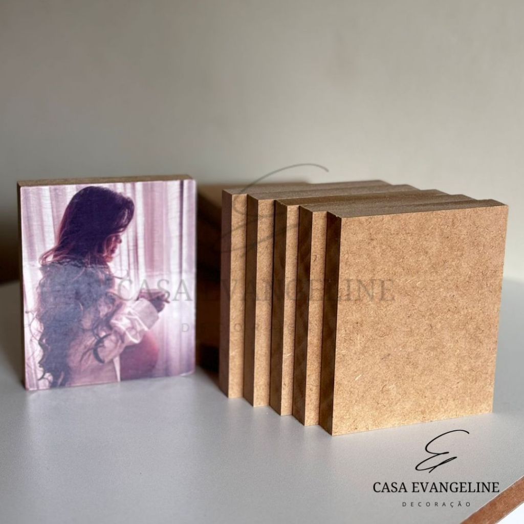 Kit Bases MDF Cru 10x12cm Para Foto Adesiva Polaroid Mesa Lembrancinha ...